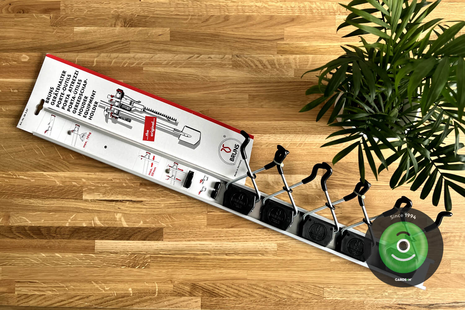 Aluminiumleiste + 5 Halter | Gardeon e-shop